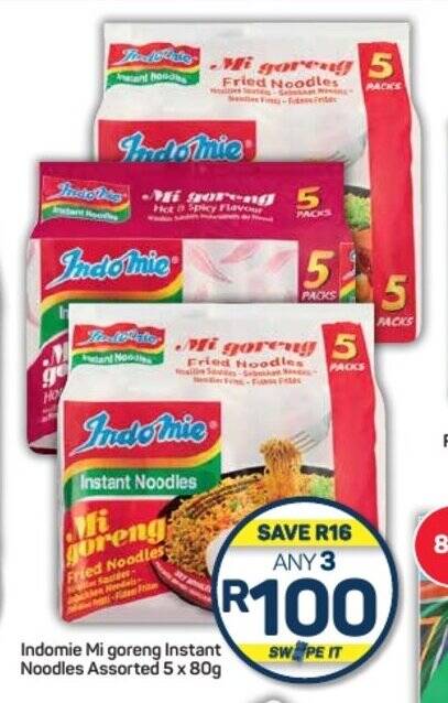Indomie Mi goreng Instant Noodles Assorted 5 x 80g offer at Pick n Pay ...