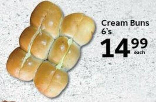 Cream Buns 6's offer at Oxford Freshmarket