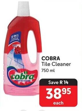 COBRA Tile Cleaner 750ml offer at Makro