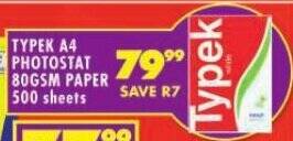 Typek specials at Shoprite – Jul 2025