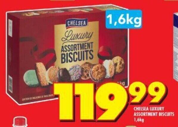CHELSEA LUXURY ASSORTMENT BISCUITS 1,6kg offer at Shoprite