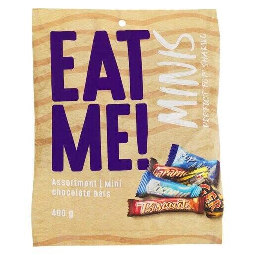 Eat Me Minis Assorted Mini Choc Bars 400g offer at Pick n Pay Liquor