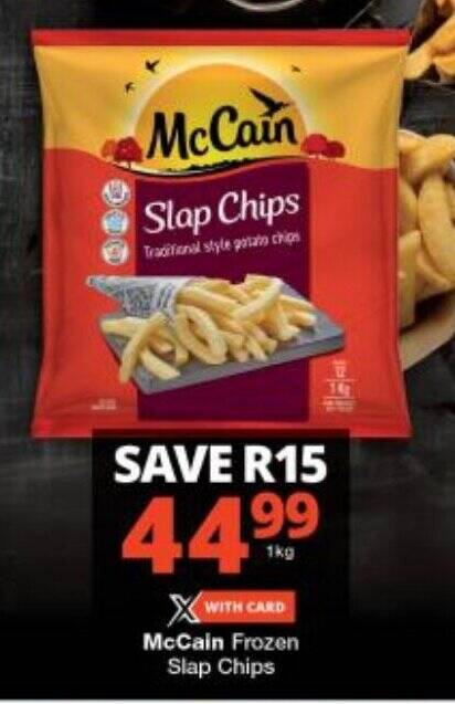 McCain Frozen Slap Chips offer at Checkers