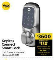 Yale Keyless Connect Smart Lock offer at Builders Warehouse