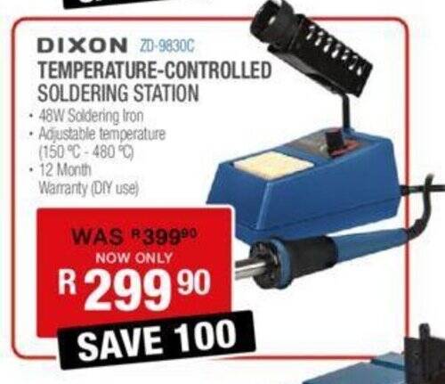 TEMPERATURE CONTROLLED SOLDERING STATION