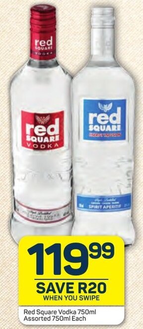 Red Square Vodka Assorted 750ml offer at Pick n Pay