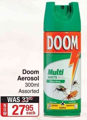Doom Aerosol 300ml Assorted offer at Dis-Chem