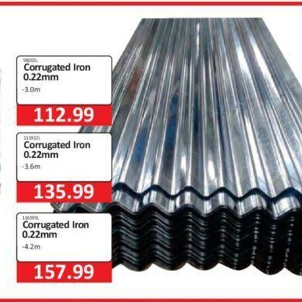 Corrugated Iron 0.22mm - 3.0m offer at KitKat Cash and Carry