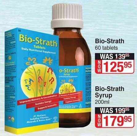 Bio-Strath Syrup 200ml offer at Dis-Chem