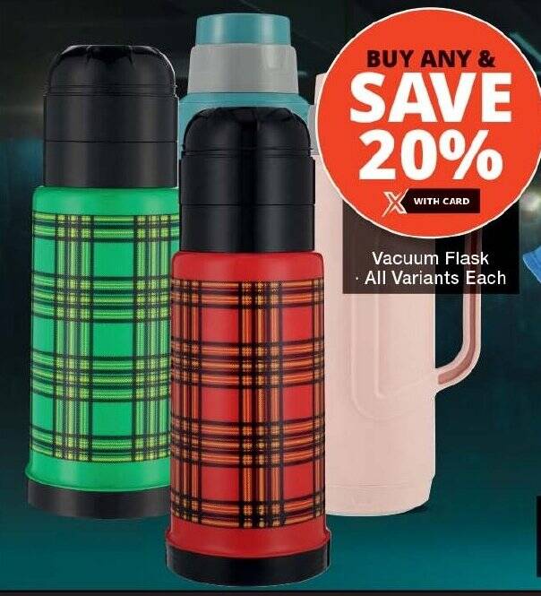 Vacuum Flask All Variants Each offer at Checkers