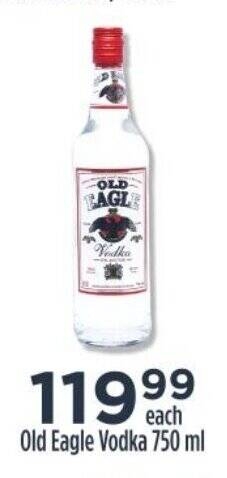 Old Eagle Vodka 750 ml offer at Diamond Discount Liquor