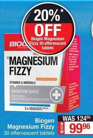 Biogen Magnesium Fizzy offer at Dis-Chem