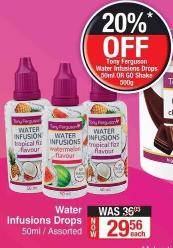 Water Infusions Drops 50ml offer at Dis-Chem