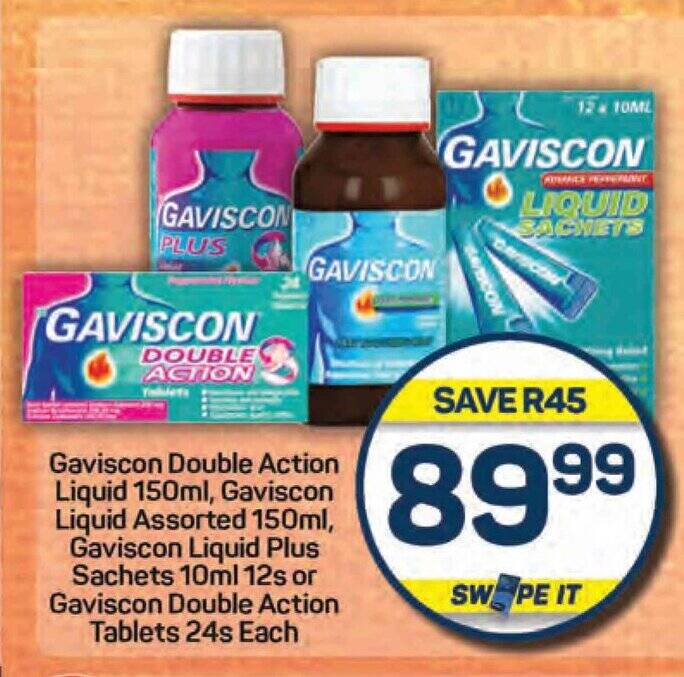 All Gaviscon offers - Find and view the cheapest Gaviscon offer!