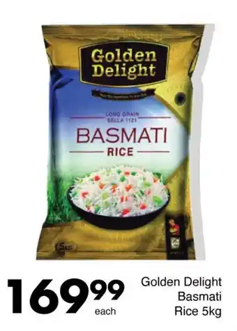 Golden Delight Basmati Rice 5kg offer at Save Hyper