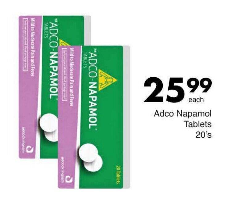 Adco Napamol Tablets offer at Save Hyper