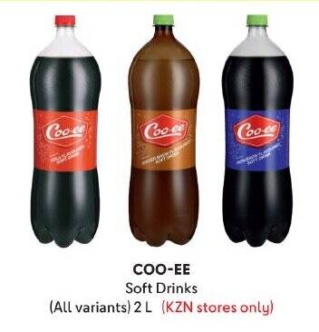 COO-EE Soft Drinks (All variants) 2L (KZN stores only) offer at Makro