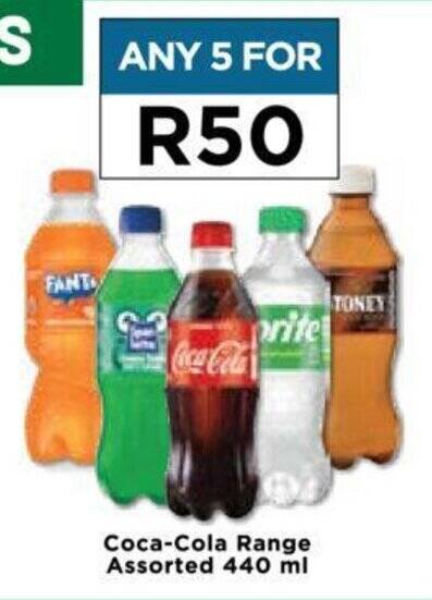 Coca-Cola Range Assorted 440 ml offer at Food Lover's Market