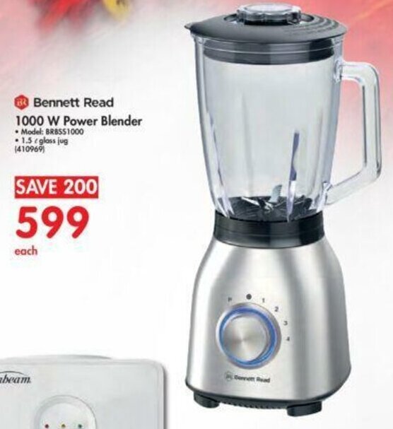 Bennett Read Power Blender 1000W offer at Makro