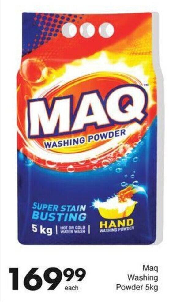 Maq Washing Powder 5kg offer at Save Hyper