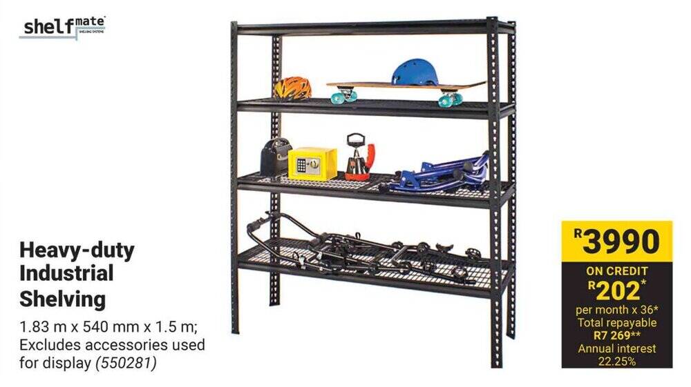 Heavy-duty Industrial Shelving offer at Builders Warehouse