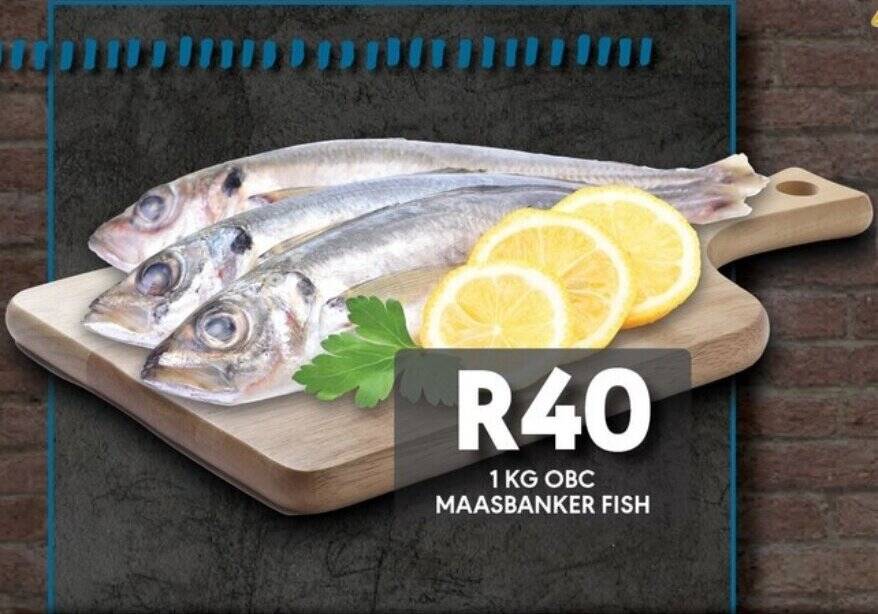 1 KG OBC MAASBANKER FISH offer at OBC Meat & Chicken