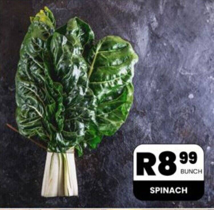Spinach specials Take 'n Pay – Jul 2025