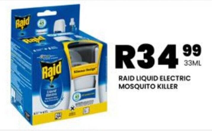 RAID LIQUID ELECTRIC MOSQUITO KILLER offer at Take 'n Pay