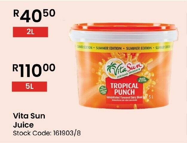 Vita Sun Juice 2L offer at Africa Cash and Carry