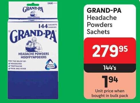 All Headache powders offers - Find and view the cheapest Headache ...