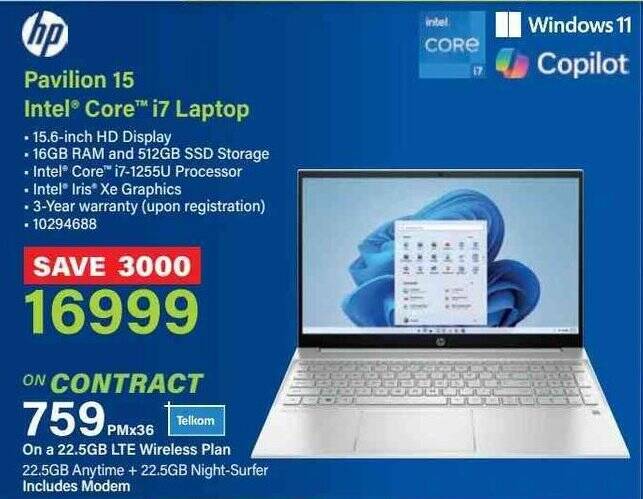 HP Pavilion 15 Intel Core i7 Laptop offer at Incredible Connection