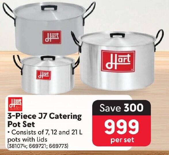 3-Piece J7 Catering Pot Set offer at Makro