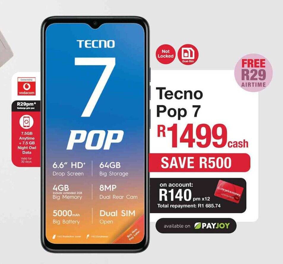 Tecno offers - Find and view the cheapest Tecno offer!