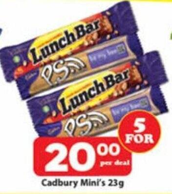 Cadbury offers - Find and view the cheapest Cadbury offer!
