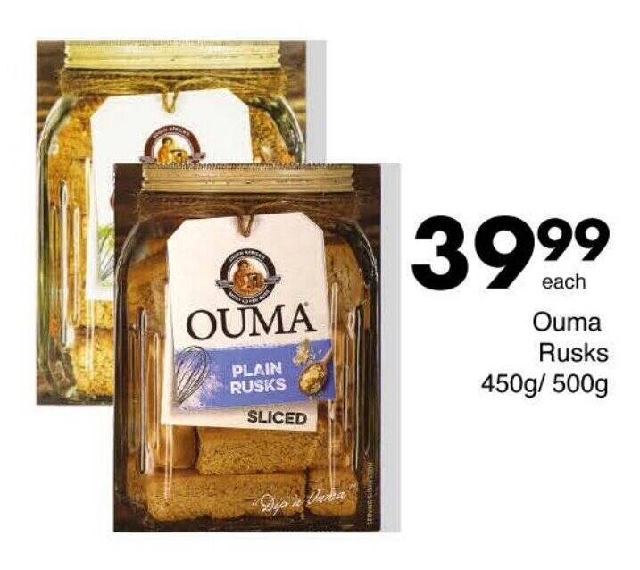 Ouma Rusks specials Save Hyper – Jun 2025