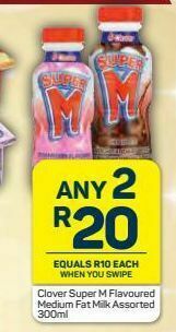 Clover super m flavoured milk 2 offer at Pick n Pay