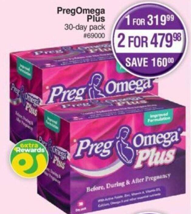 PregOmega Plus offer at Dis-Chem