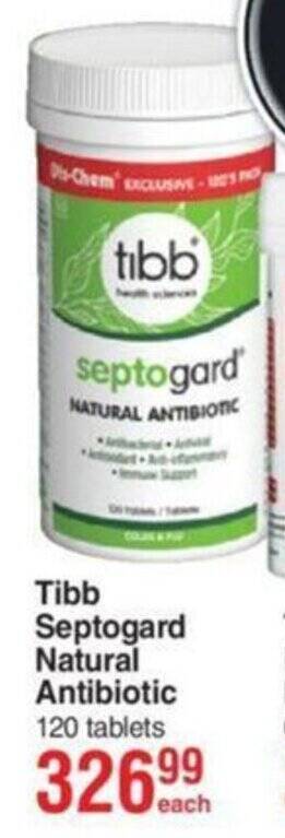 Tibb Septogard Natural Antibiotic offer at Dis-Chem