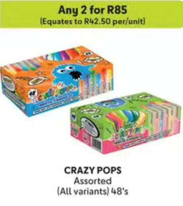 CRAZY POPS specials Makro – May 2025