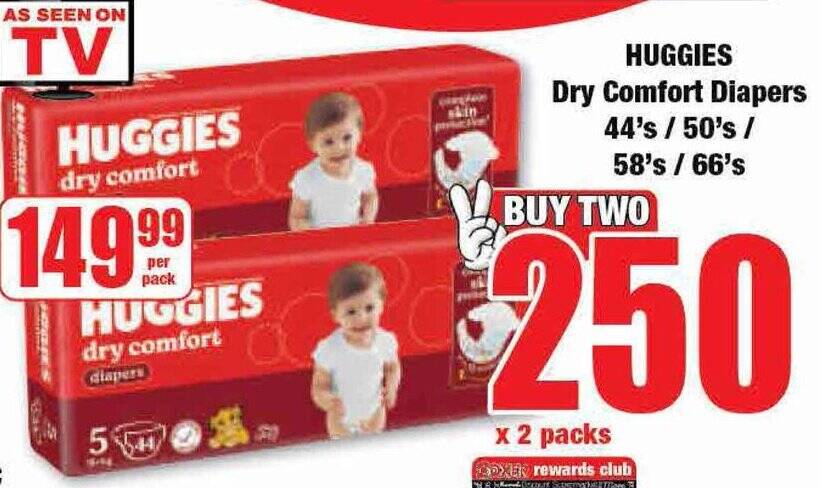 HUGGIES Dry Comfort Diapers offer at Boxer Superstores
