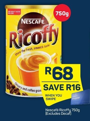 Nescafé Ricoffy 750g offer at Pick n Pay