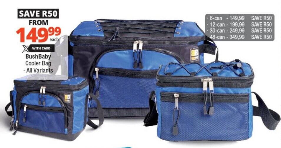 BushBaby Cooler Bag All Variants offer at Checkers