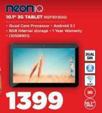 NeonIQ 3G Tablet offer at HiFi Corp