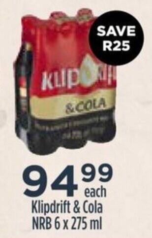 Klipdrift & Cola offers - Find and view the cheapest Klipdrift & Cola ...