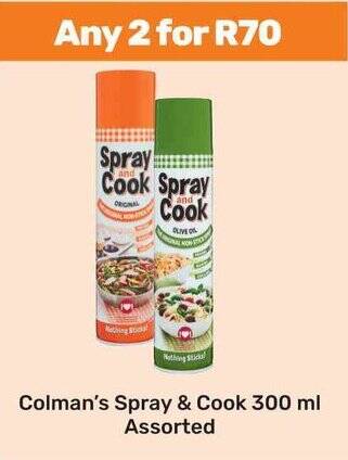 Spray & Cook offers - Find and view the cheapest Spray & Cook offer!