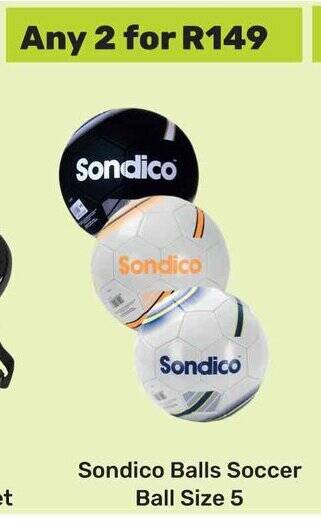 Sondico Balls Soccer Ball Size 5 offer at Game