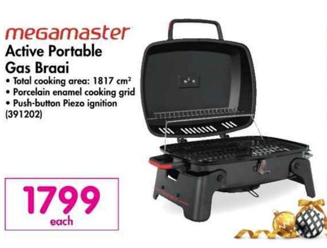 Megamaster Active Portable Gas Braai offer at Makro