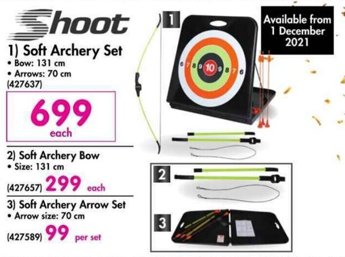 Shoot Soft Archery Set 131cm offer at Makro