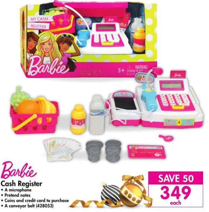Barbie Cash Register offer at Makro