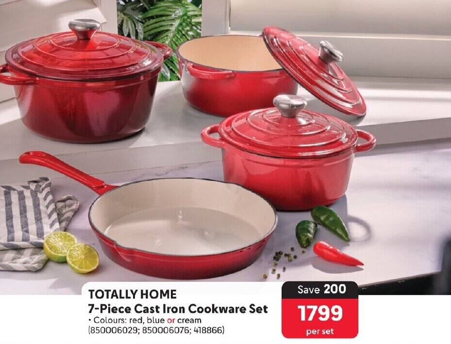7-Piece Cast Iron Cookware Set offer at Makro